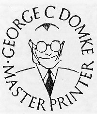 Press of George C. Domke Printer's Device